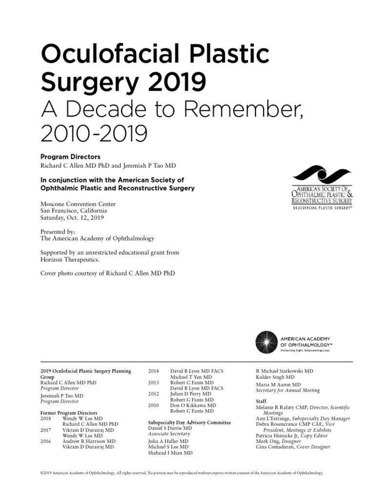 Oculofacial Plastic | PDF