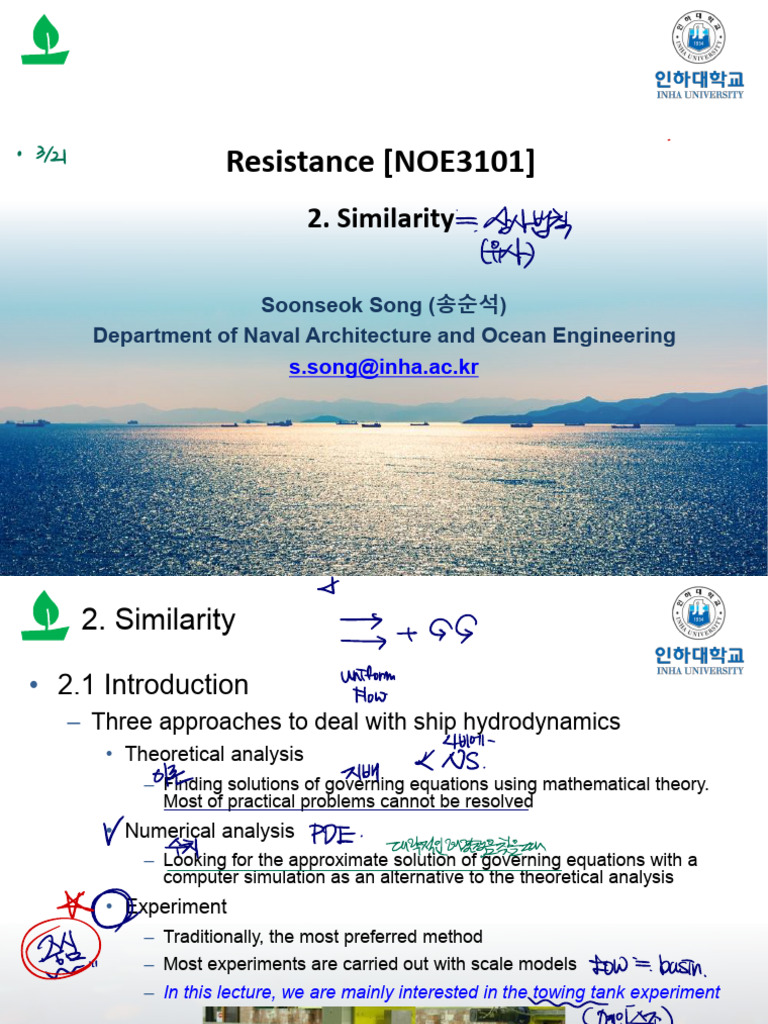 Ship Resistance - 2. Similarity | PDF