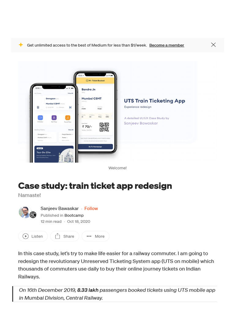 UTS App Case Study | PDF