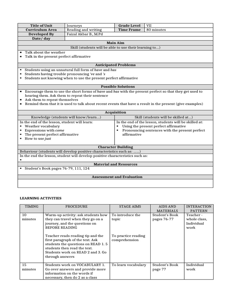 Aim High 1 - Chapter 9 | PDF