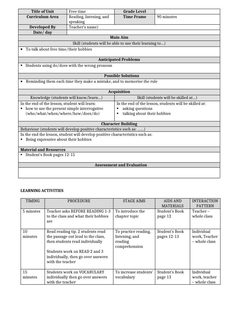 Aim High 1 - Chapter 2 | PDF