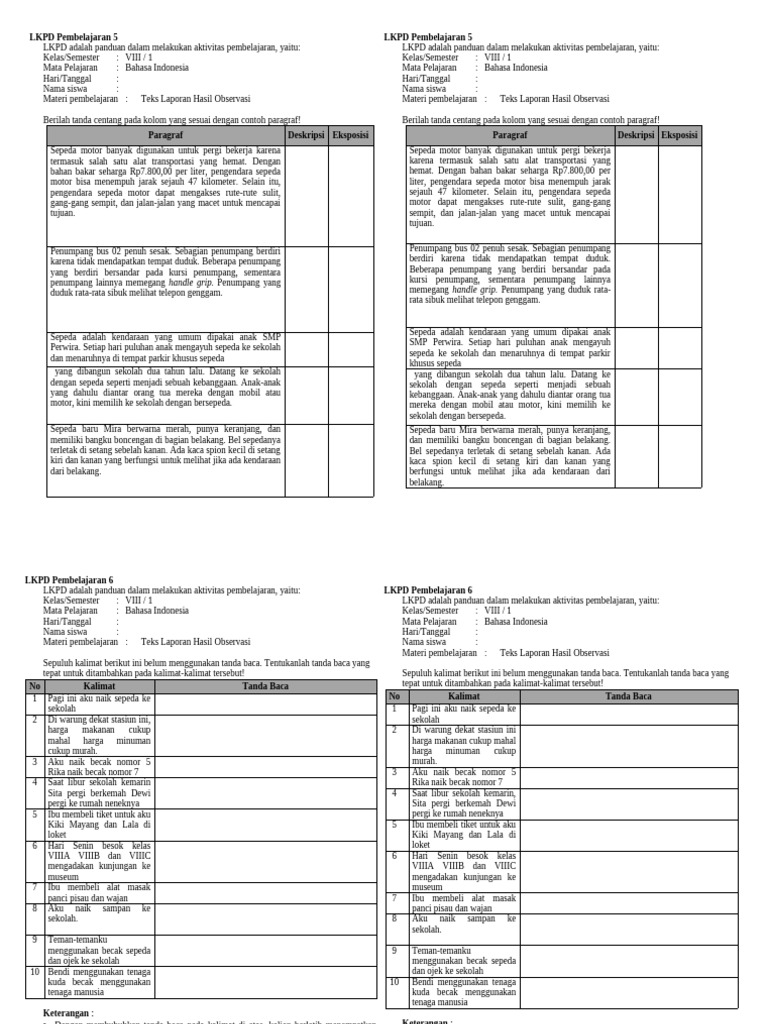 LKPD Bab 1 Pertemuan 5 Dan 6 | PDF