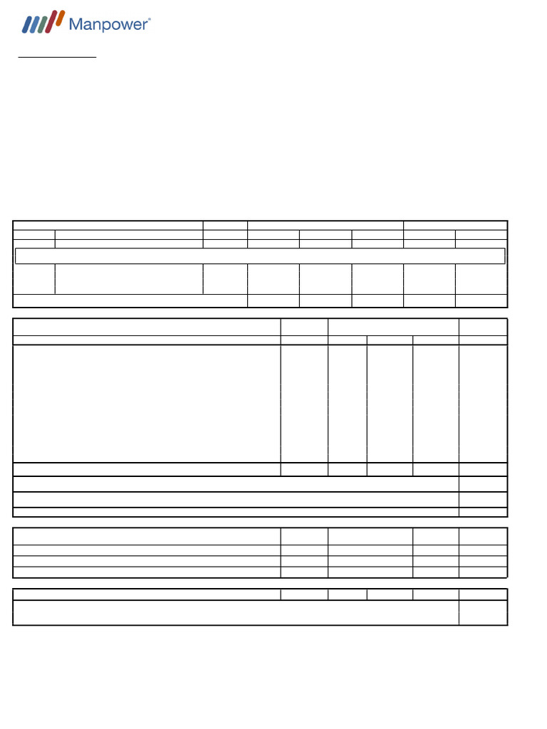 Duplicata Bulletin Paie Manpower | PDF