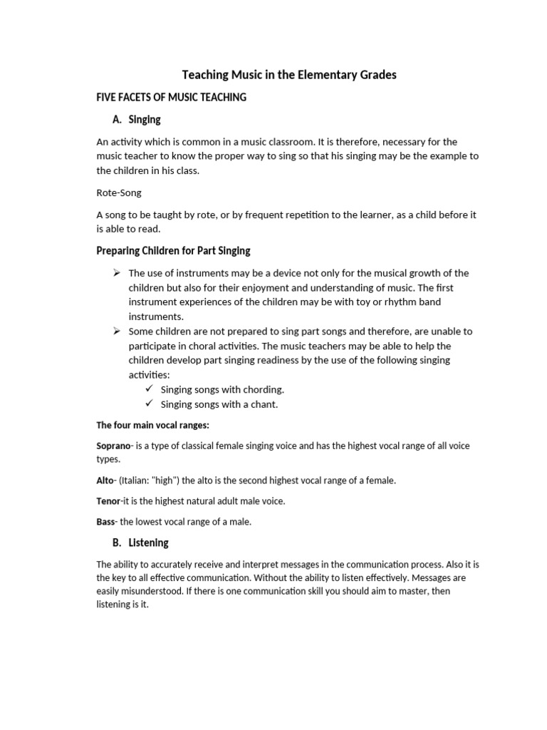 Notes Sa Music | PDF