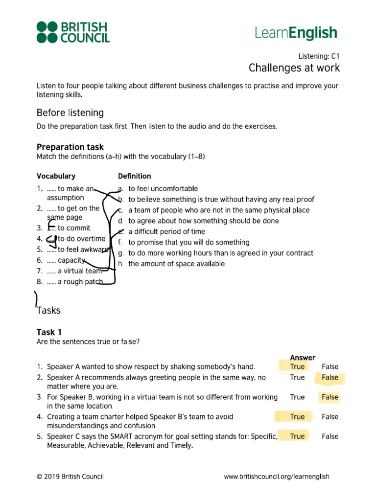 LearnEnglish Listenning C1 Test | PDF