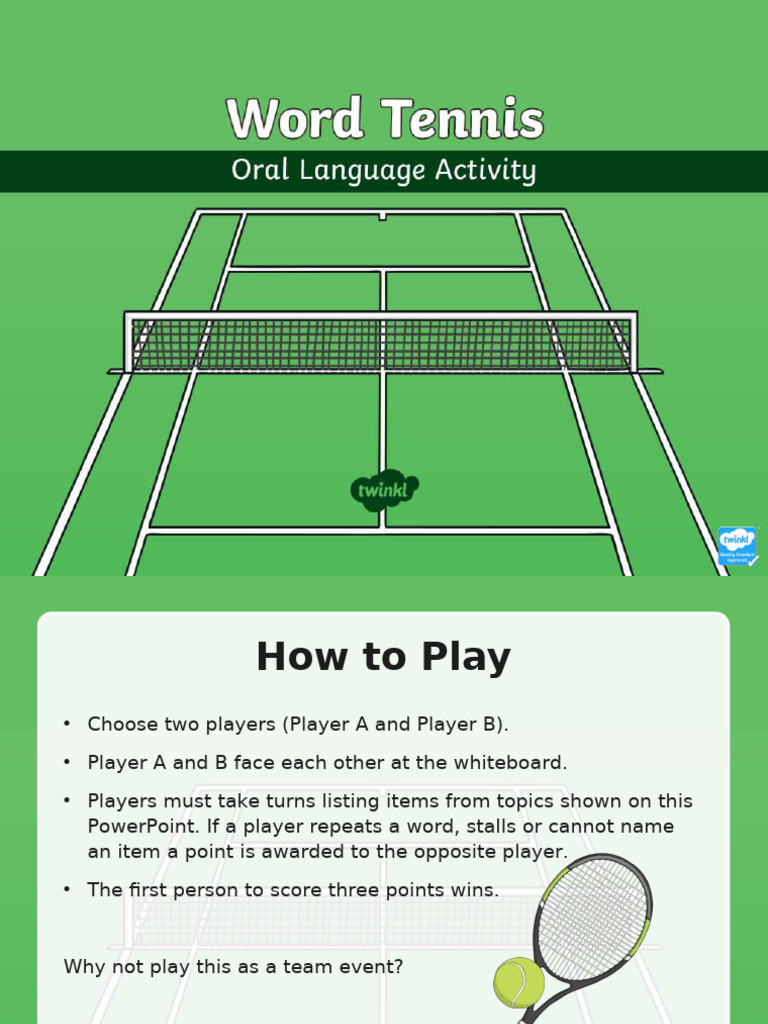 Roi2-E-2670-Word-Tennis-Oral-Language-Game-Powerpoint - Ver - 2 | PDF