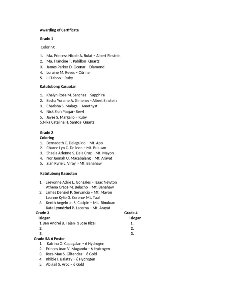 Student Achievement Awards | PDF | Jewellery Components | Gemstone