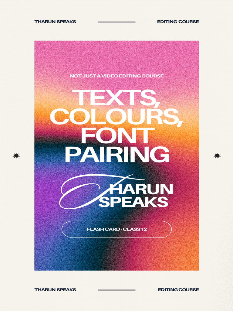 10.texts, Colors & Font Pairing - Class 12 | PDF