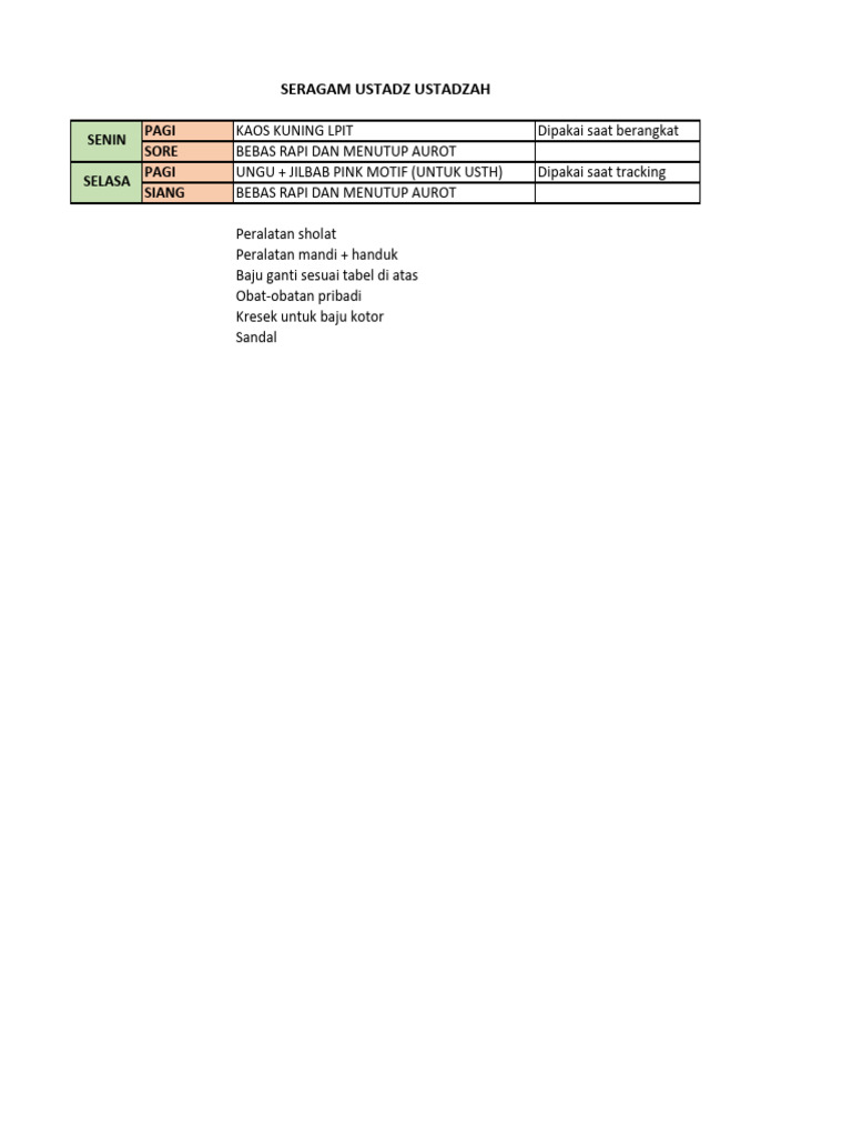 !seragam Ustadz Ustadzah - 111437 | PDF