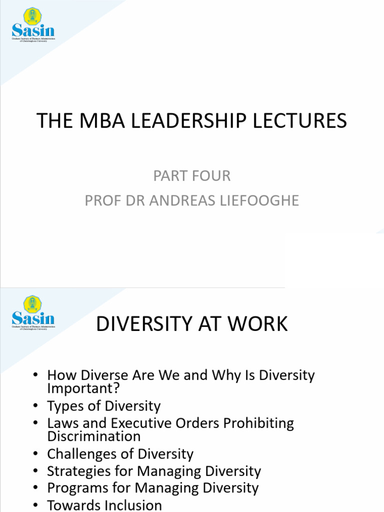 Leadership 4 Diversity | PDF | Employment | Leadership