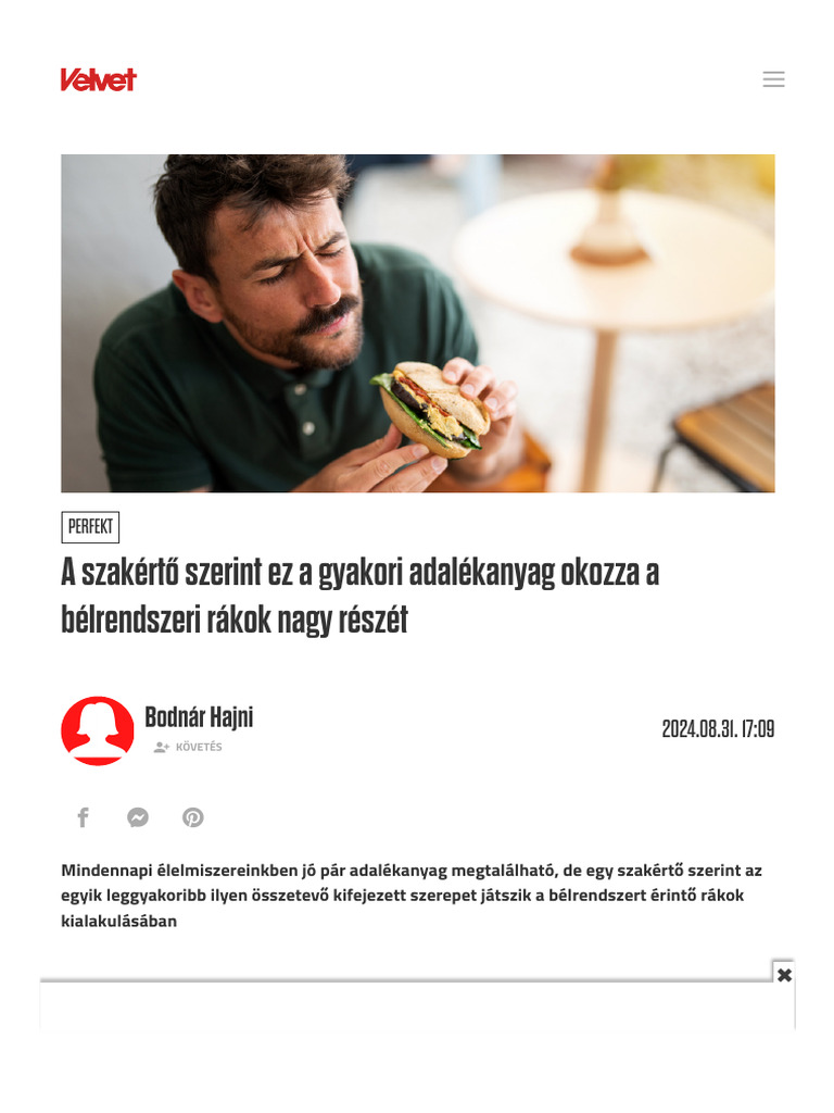 Velvet - Perfekt - A Szakértő Szerint Ez A Gyakori Adalékanyag Okozza A ... Velvet - Perfekt - A Szakértő Szerint Ez A Gyakori Adalékanyag Okozza A ...