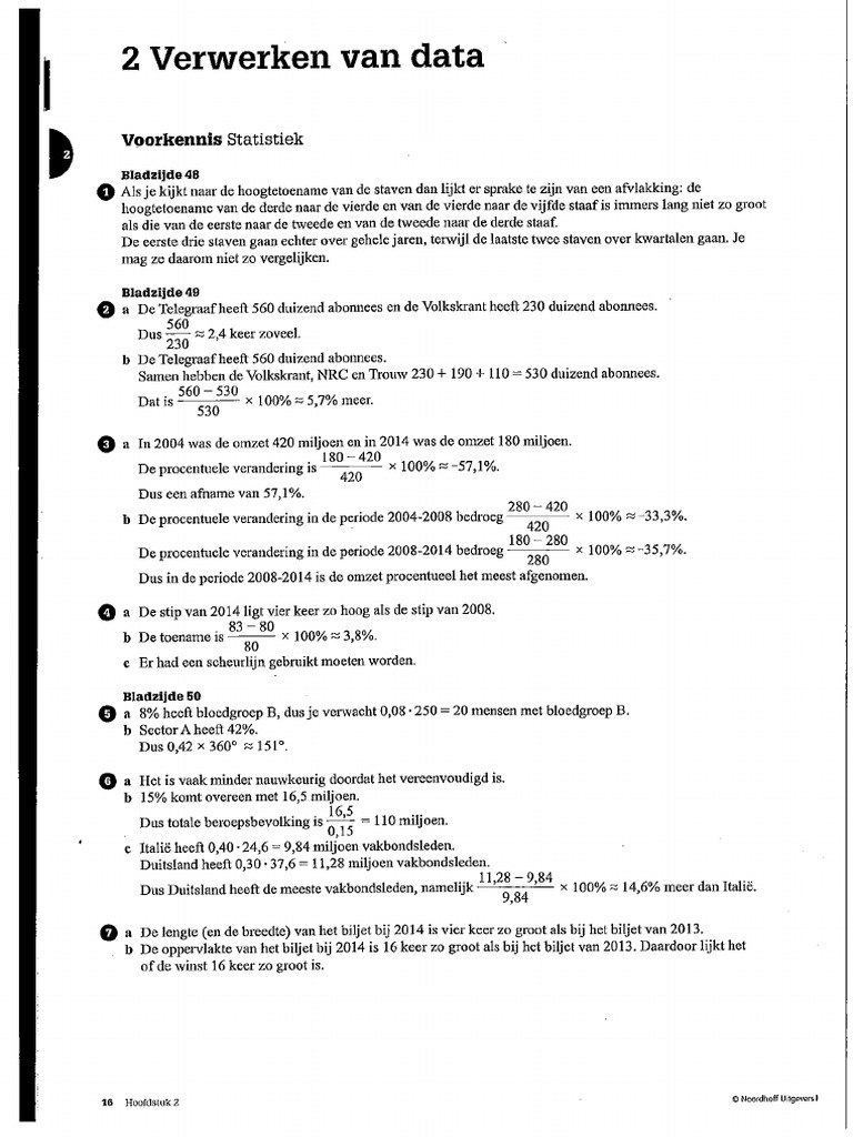 Havo A Deel 1 H2 | PDF