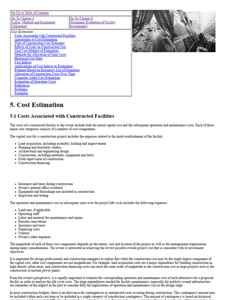 5.cost Estimation | PDF