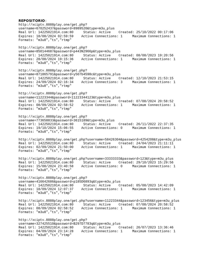 Lista IPTV M3u | PDF