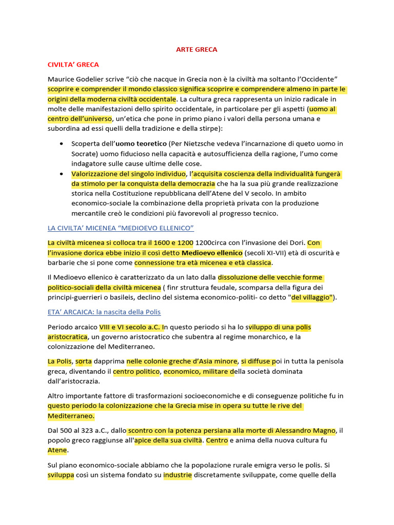 Arte Greca | PDF