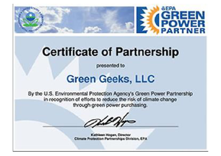 GreenGeeks Green Power Partner | PDF