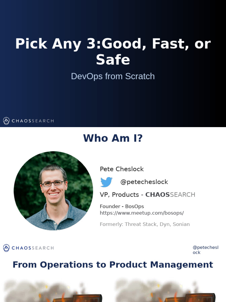 Pick Any Three - Devops From Scratch | PDF