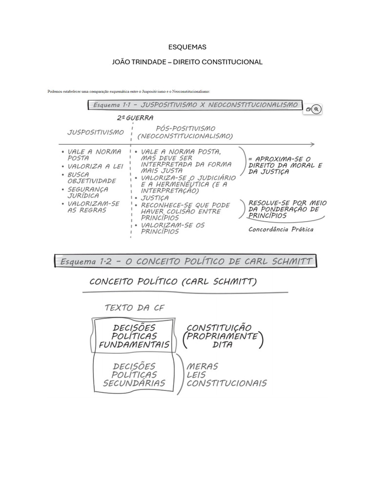 Esquemas - Direito Constitucional - João Trindade-1 Cópia | PDF
