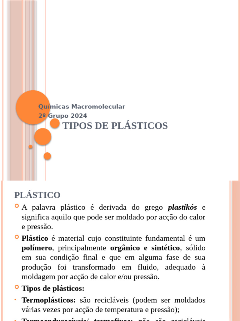 Tipos de Plásticos - 115946 | PDF
