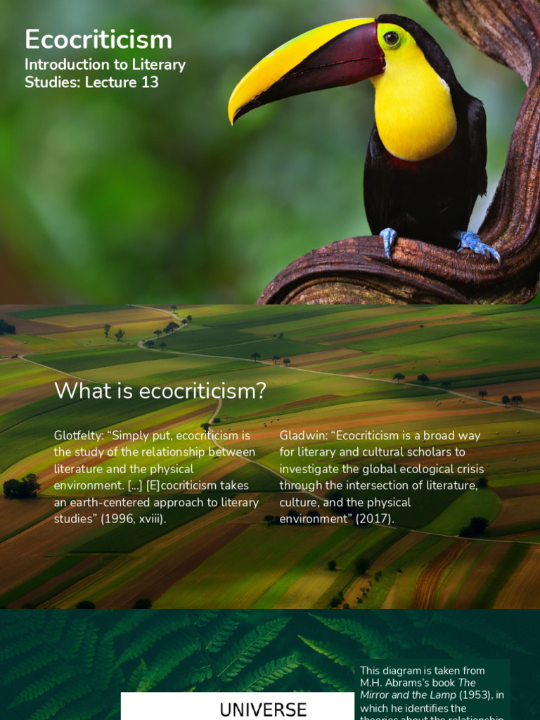 Lecture 13 Ecocriticism Summer 2024 | PDF