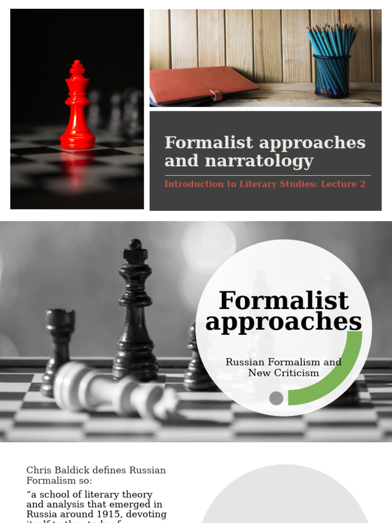 Lecture 2 Formalist Approaches and Narratology Summer 2024 | PDF