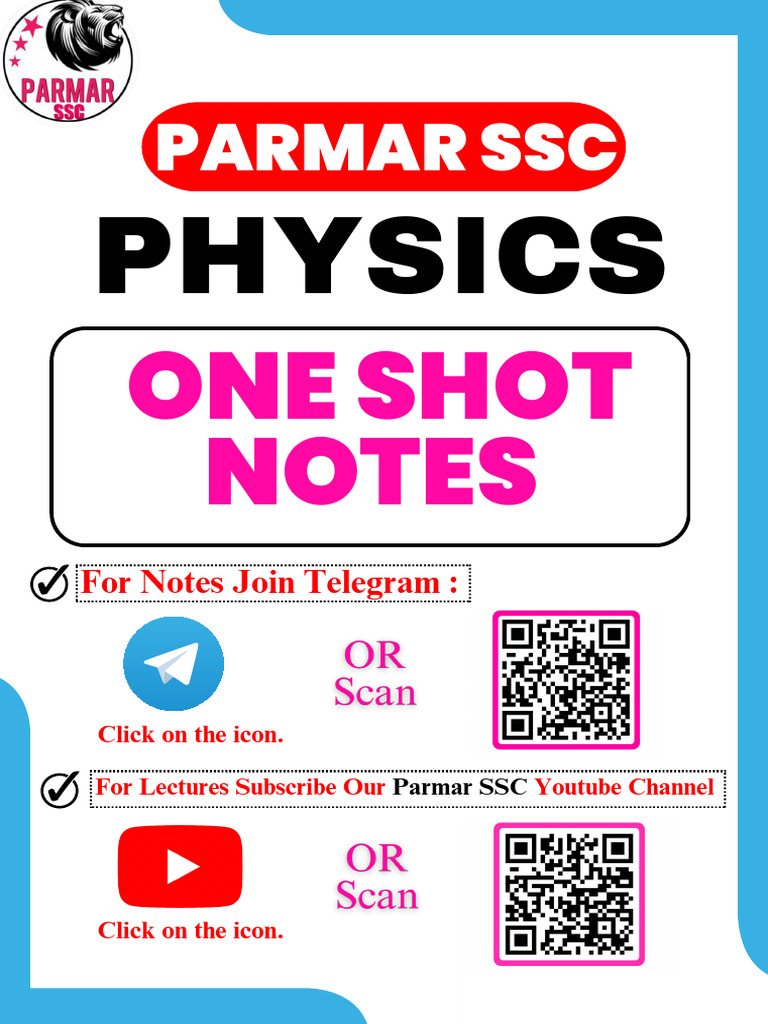 Physics One Shot Notes | PDF