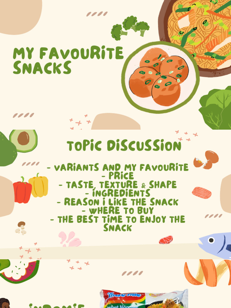 My Favourite Snacks | PDF