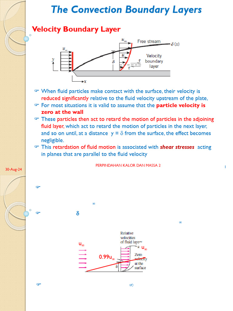 Kuliah 2 Boundary - Layer - Convection PDF | PDF | Fluid Mechanics | Boundary Layer