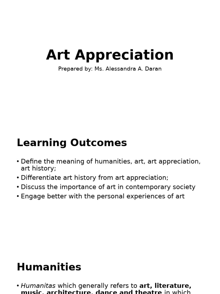 Lesson 1. Understanding Arts | PDF