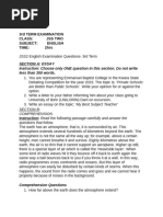 Lexis and Structure Practice Questions | PDF | Teachers | Behavior ...