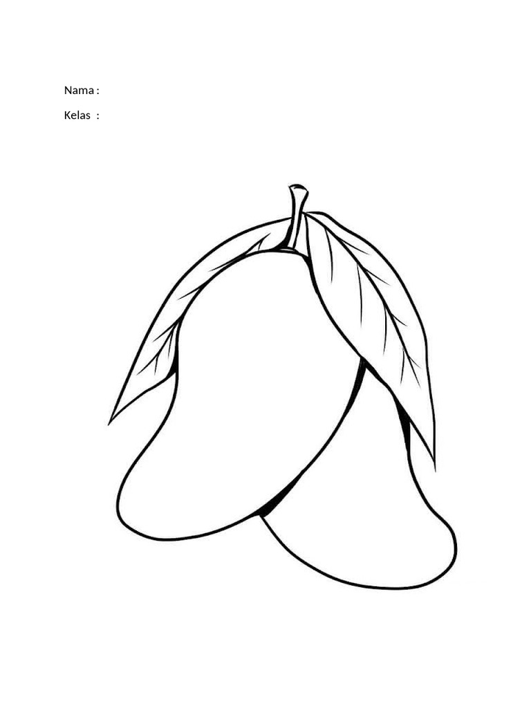 Mewarnai Paud Buah Mangga | PDF