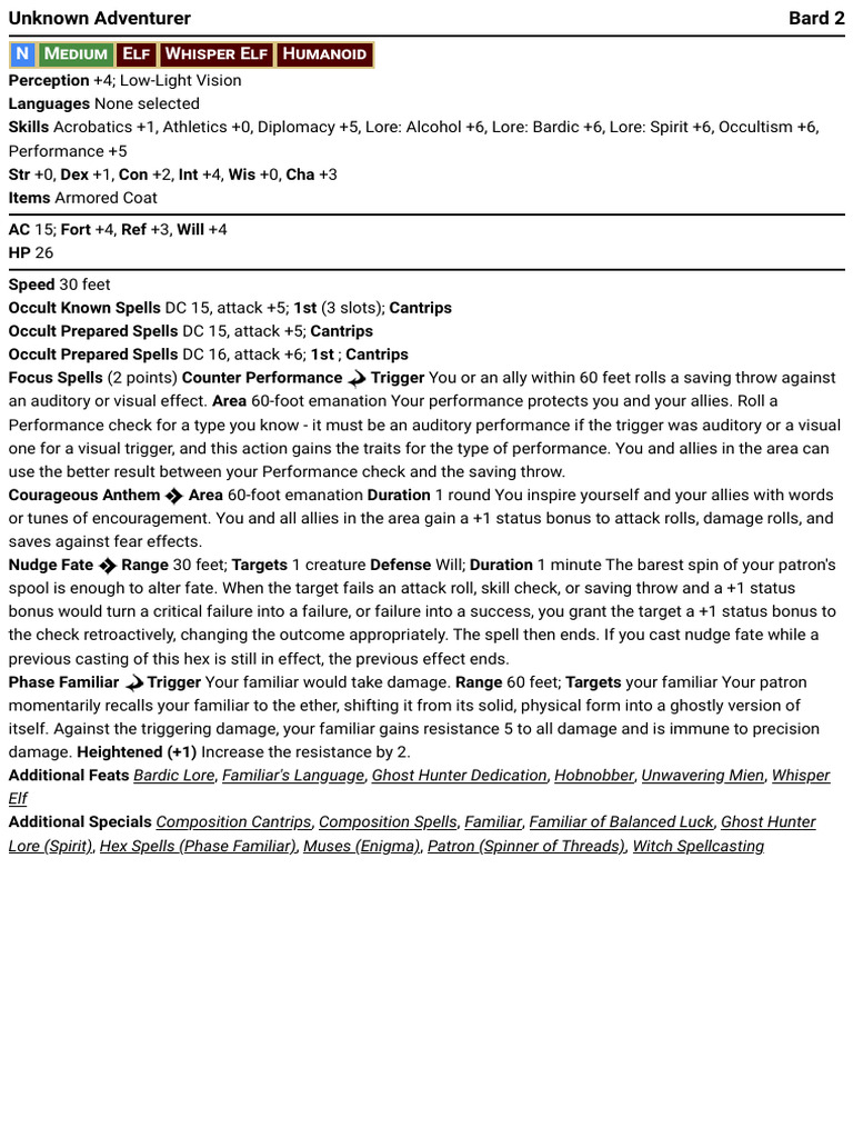 Statblock | PDF