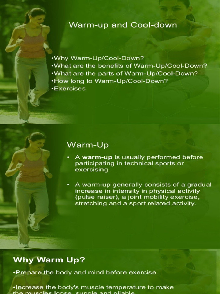 Myp3 - Pahe - Unit-1 - Warm Up and Cool Down | PDF