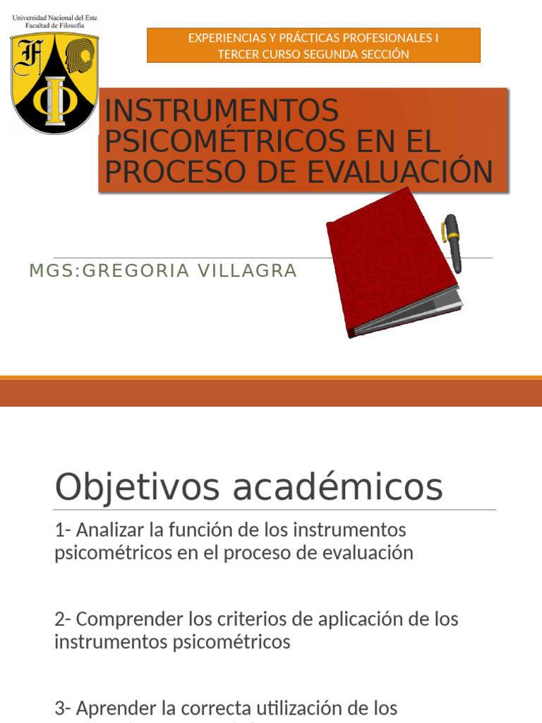 Instrumentos Psicométricos | PDF