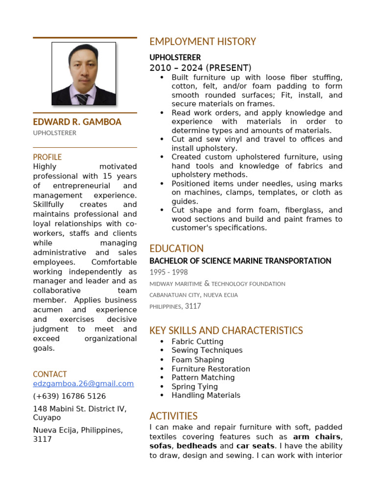 Erg - Resume | PDF