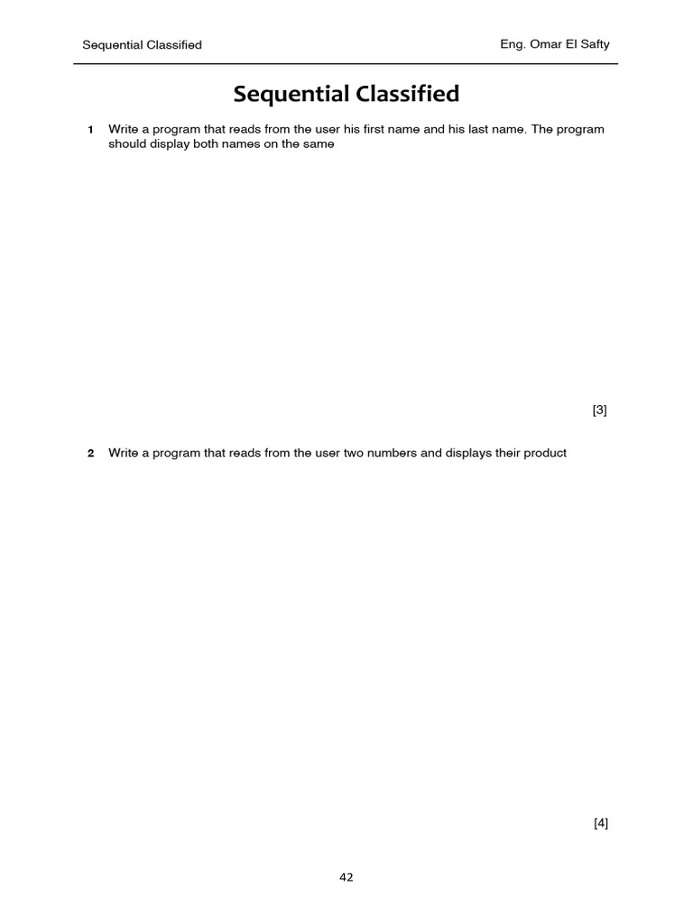 Ch2 - Intro To Programming Classified | PDF