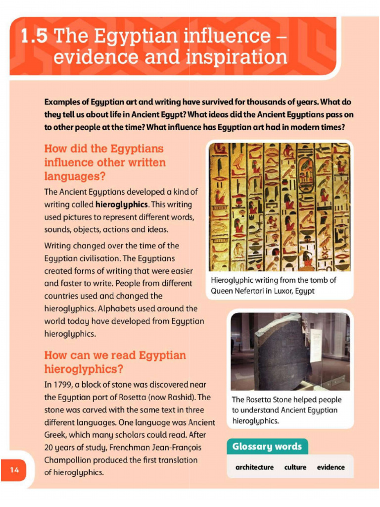 OIPH 4 SB Chap 1.5 and Review Ancient Egypt | PDF