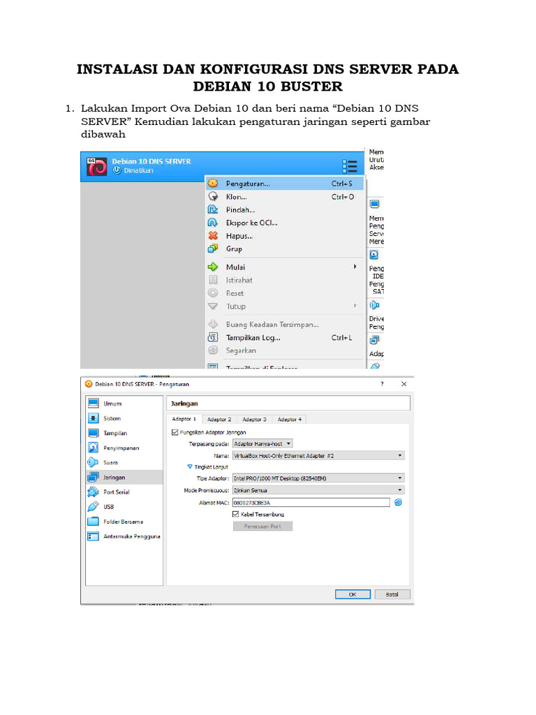 Instalasi Dan Konfigurasi DNS Server | PDF