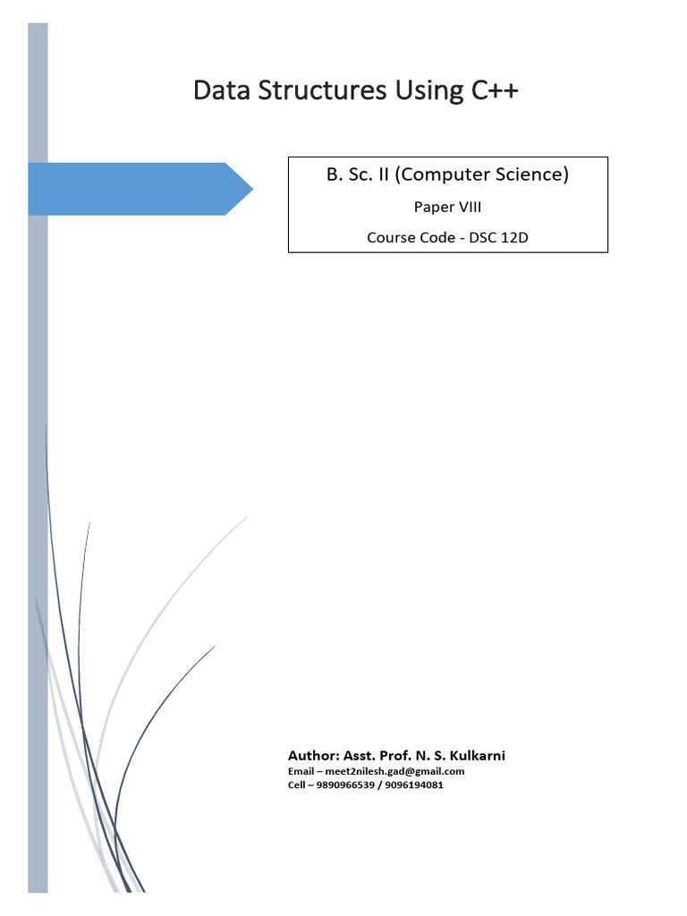 Notes Ds Using C Sem Iv Cbcs Opt Pdf Data Type Computer Data Storage