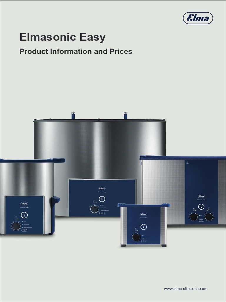 Elmasonic Easy Product Info Price List EN | PDF