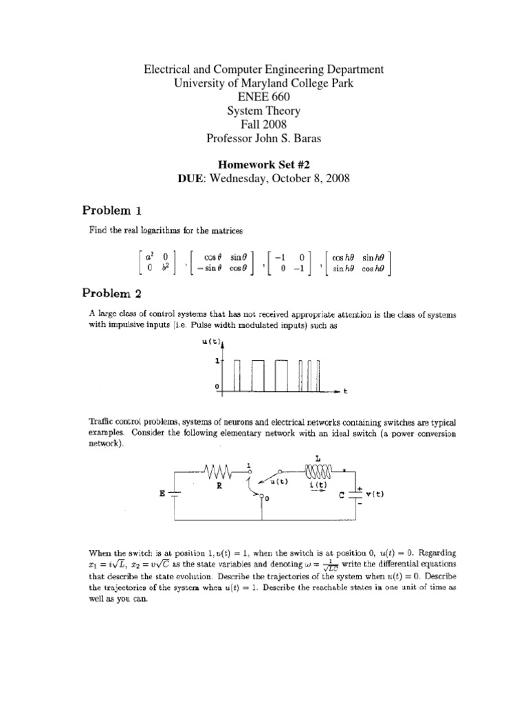 Enee 660 HW #2 | PDF