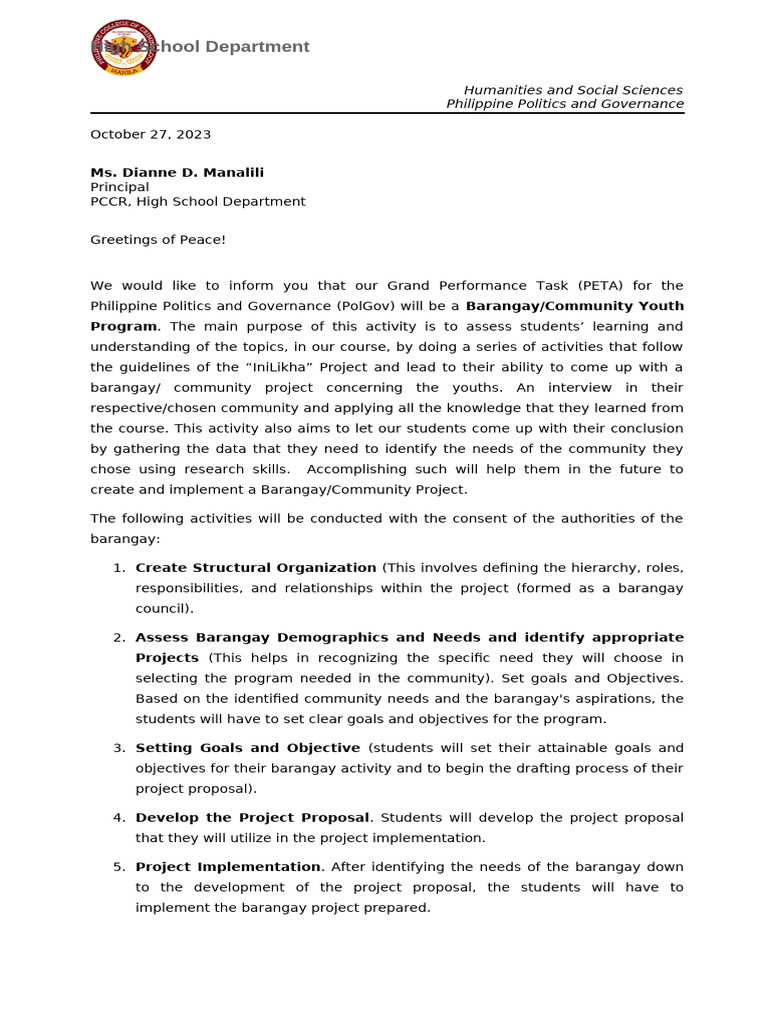 Polgov Peta Proposal | PDF