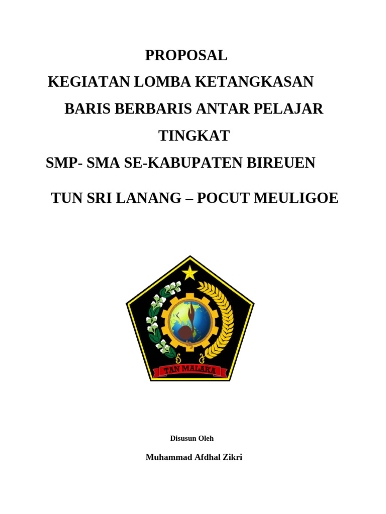 Proposal Kegiatan Lomba PBB | PDF