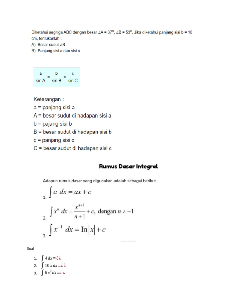 Soal Integral | PDF