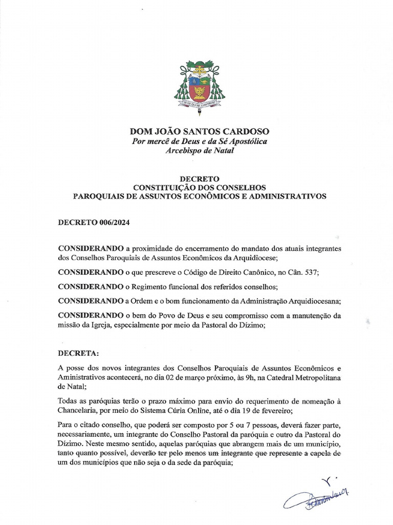 Decreto Conselhos Econômicos | PDF