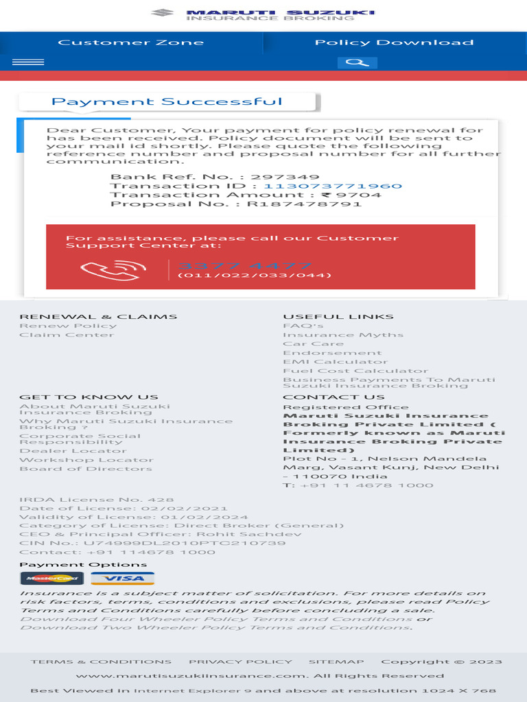 Payment Confirmation | PDF