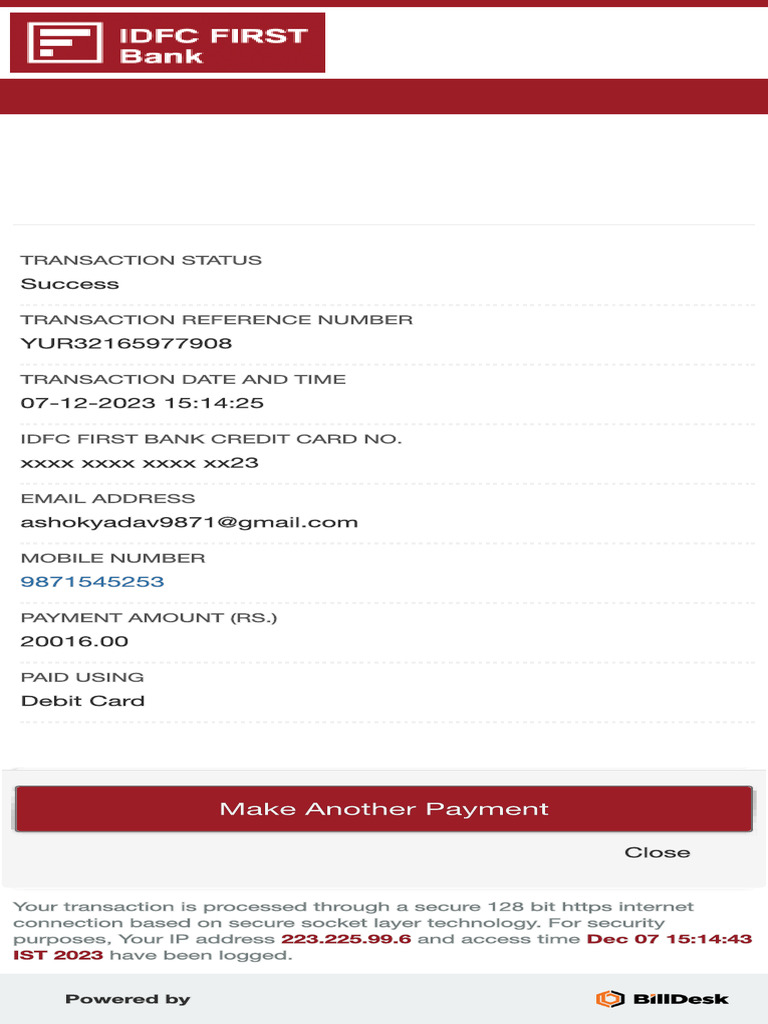 Idfc First Bank | PDF