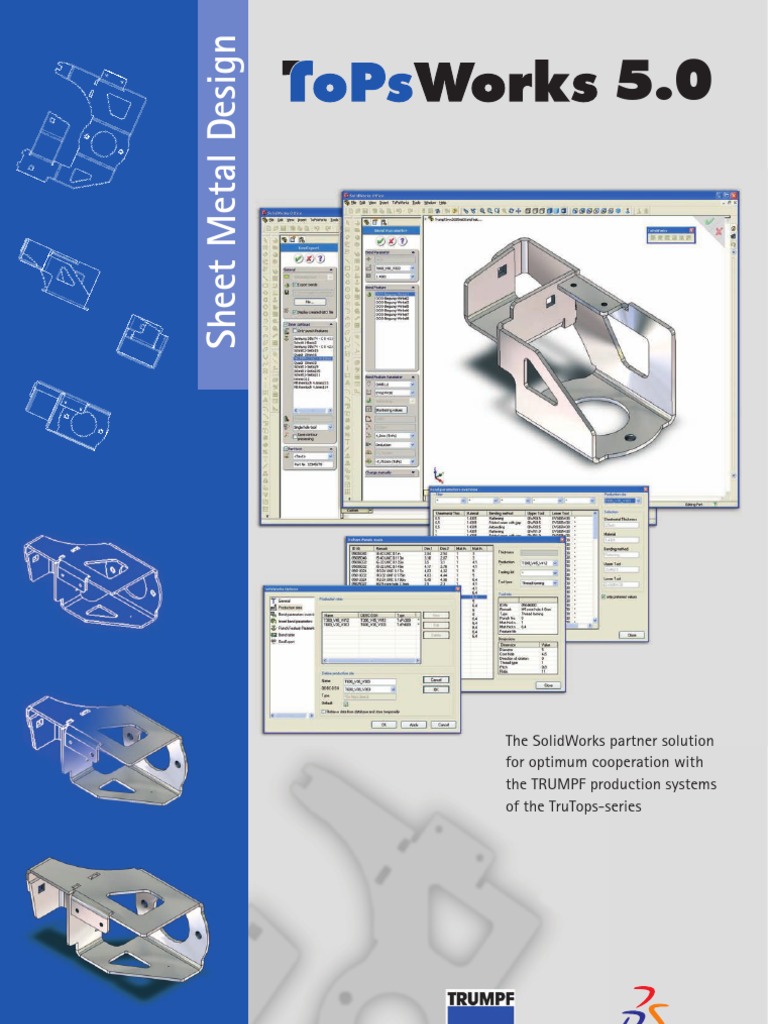 TopsWorks Cad | PDF | Sheet Metal | Operations Management