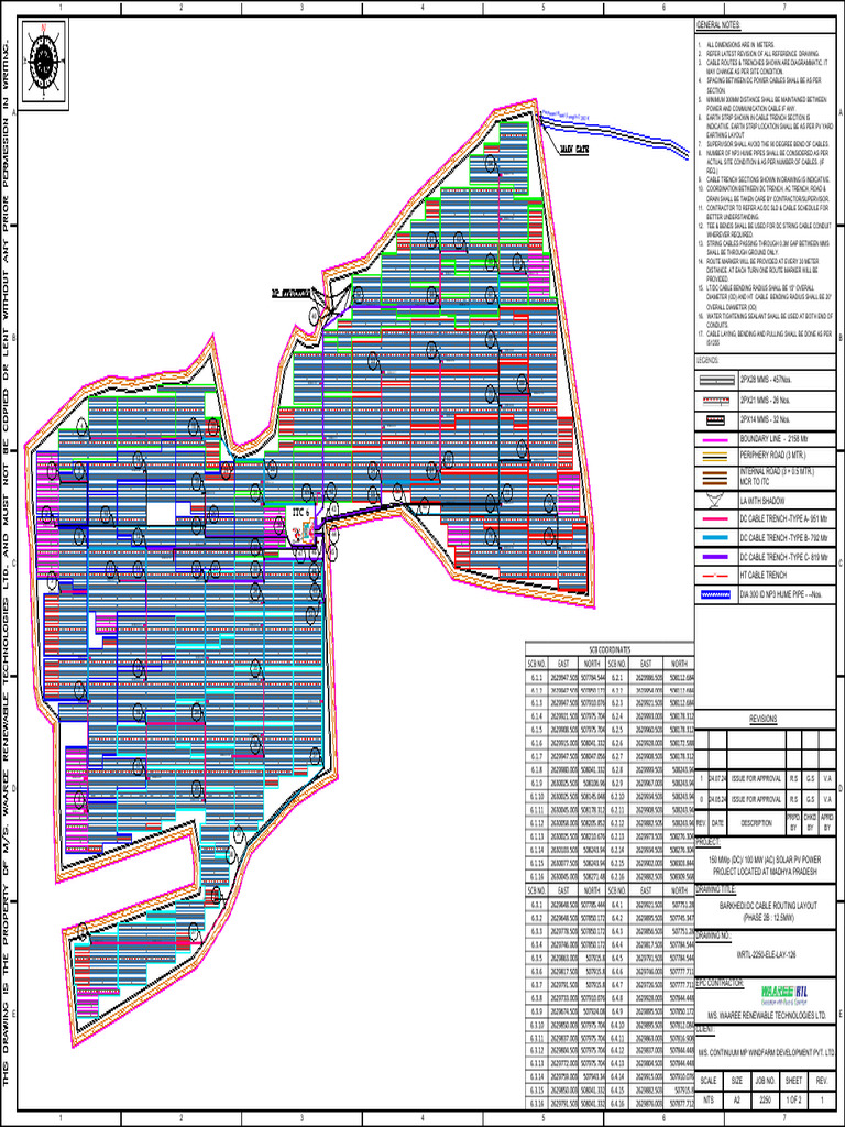 WRTL 2250 Ele Lay 226 - r1 - DC Cable Route Itc 6 | PDF