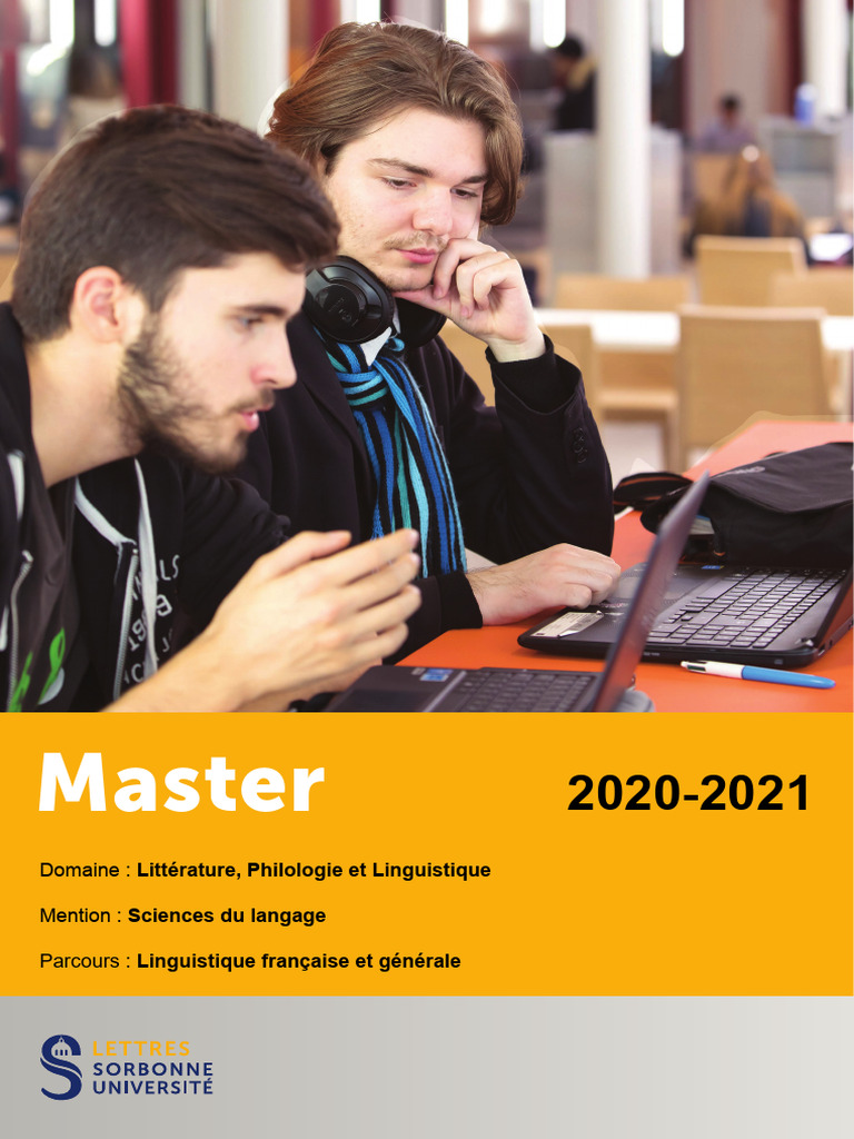 Brochure Master Linguistique LGF | PDF